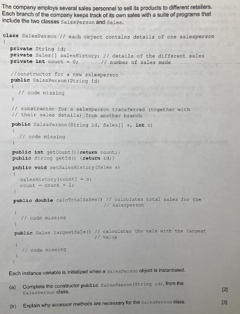 Solved ption D - Object-oriented programming A large company | Chegg.com