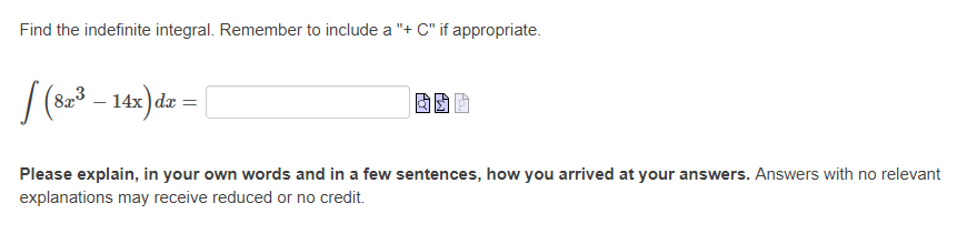Solved Indefinite integrals and rate of change. This has | Chegg.com