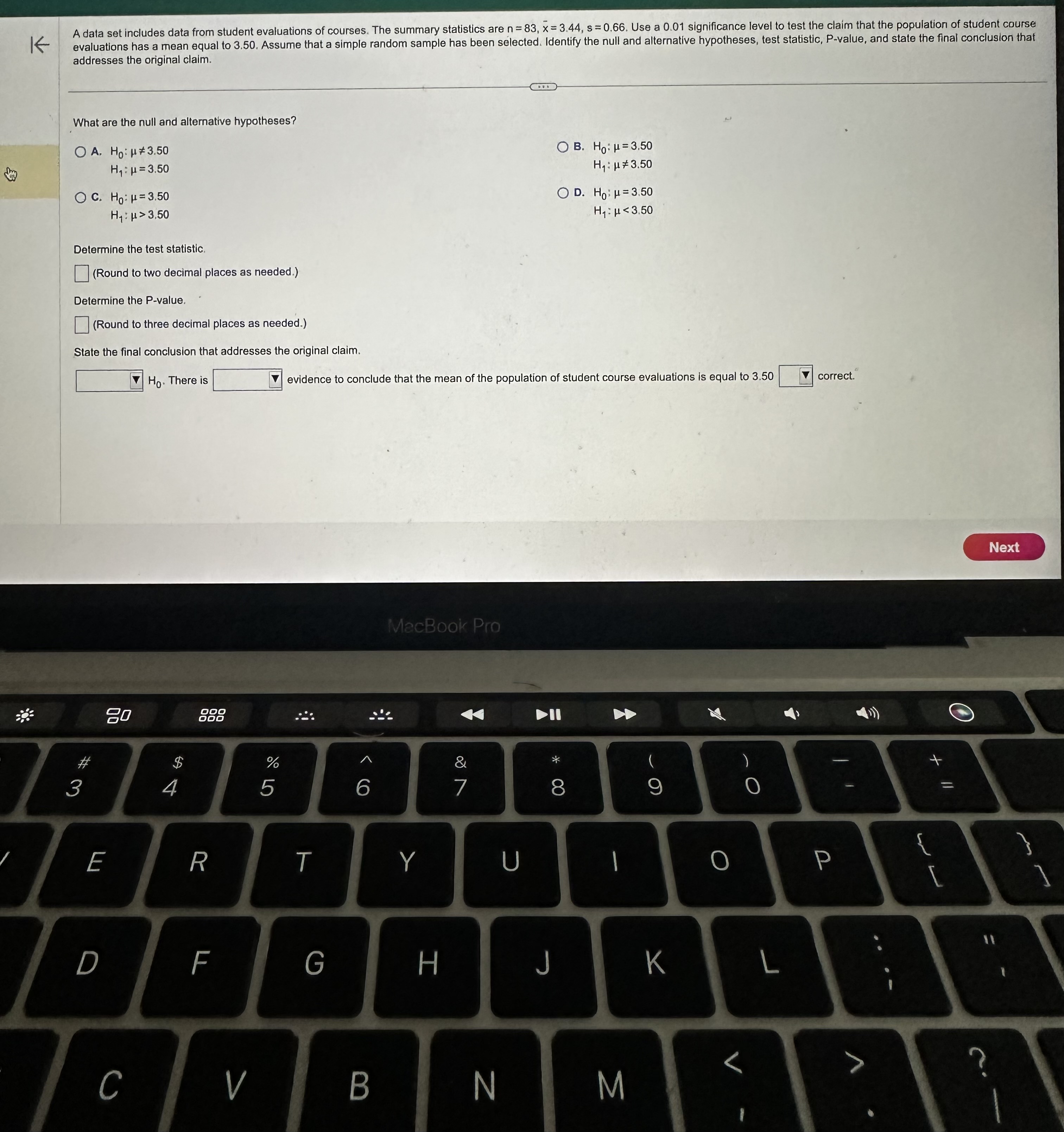 Solved addresses the original claim. What are the null and | Chegg.com