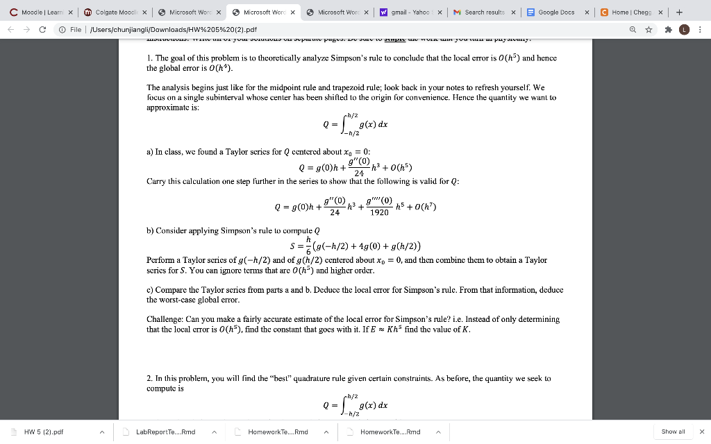 1. The goal of this problem is to theoretically | Chegg.com