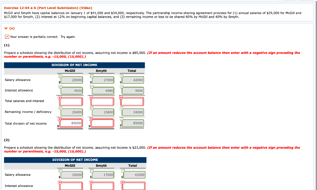 Solved Exercise 12-04 a-b (Part Level Submission) (Video) | Chegg.com