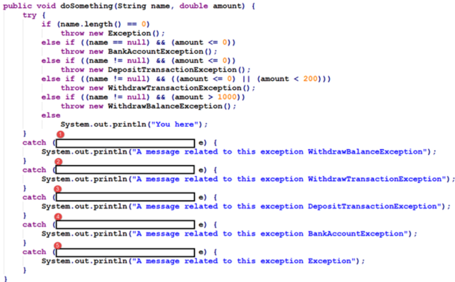 Solved Part-A: The below code for the doSomething method | Chegg.com
