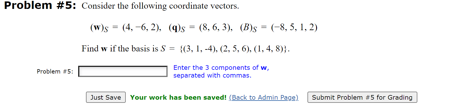 Solved Problem #5: Consider the following coordinate | Chegg.com