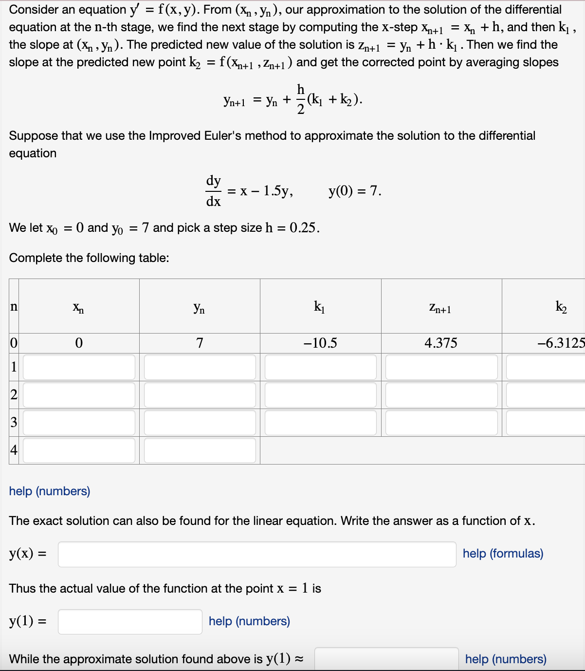 Solved Consider an equation y′=f(x,y). From (xn,yn), our | Chegg.com