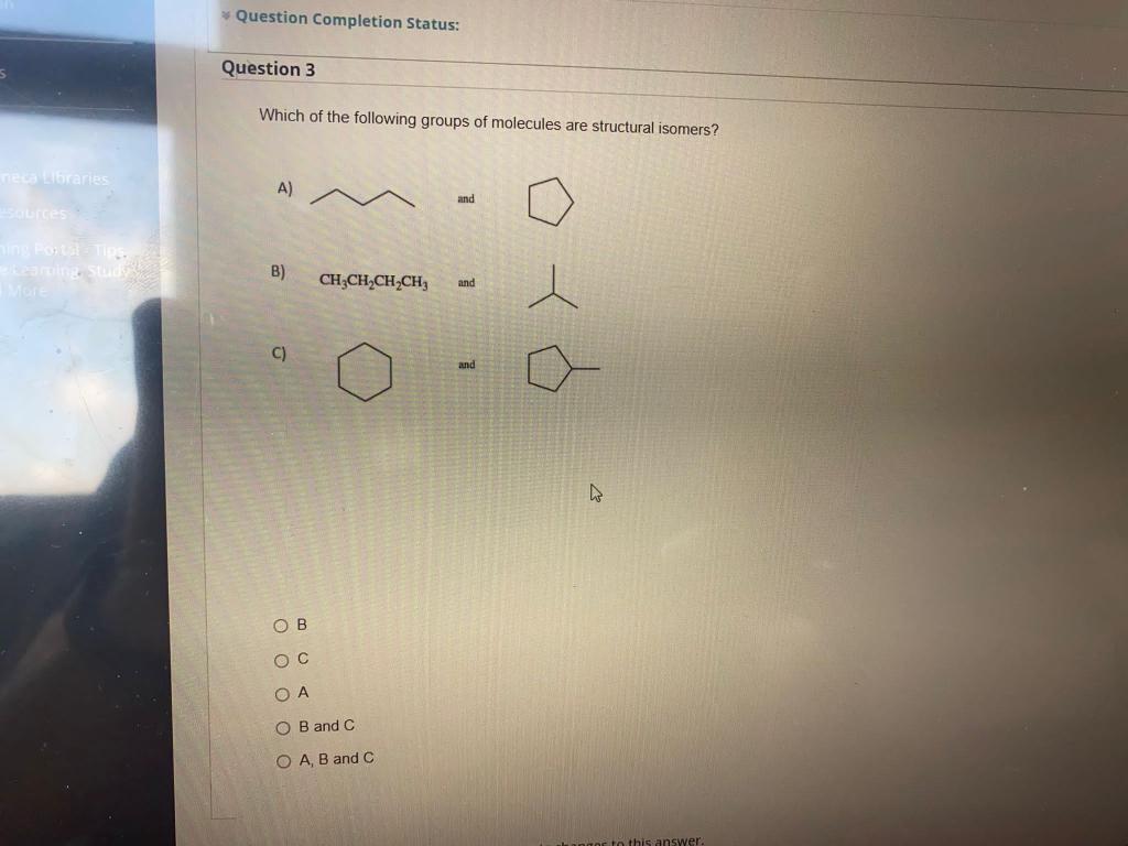 Solved Question Completion Status: Question 3 Which of the | Chegg.com
