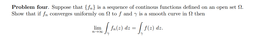 Solved Problem four. Suppose that {fn} is a sequence of | Chegg.com