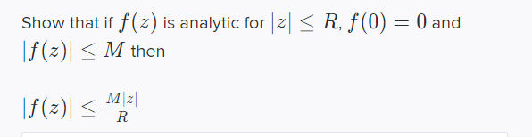 Solved Show that if f is analytic within and on a simple | Chegg.com