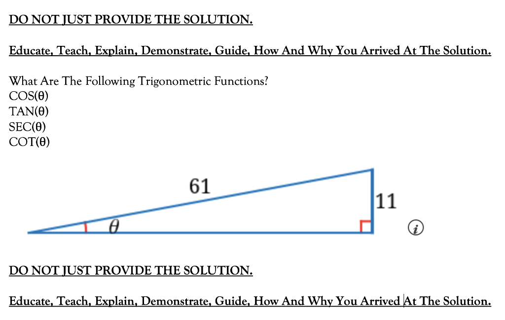 Solved DO NOT JUST PROVIDE THE SOLUTION. Educate, Teach, | Chegg.com