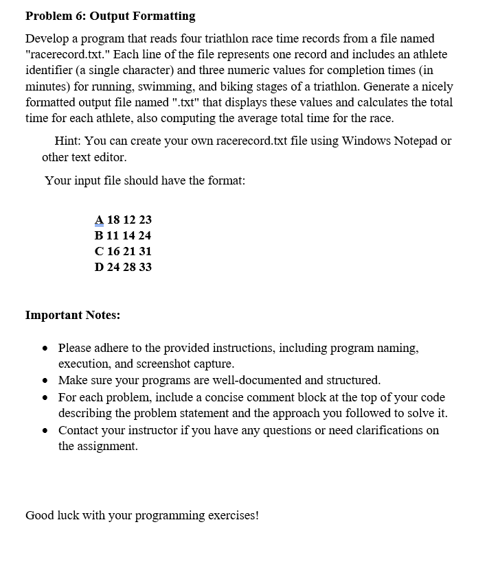 Solved Problem 2: Time Write a program that reads from the | Chegg.com