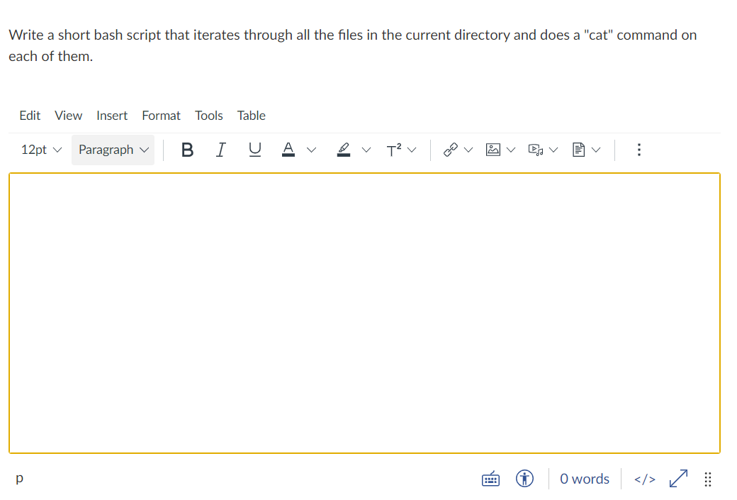 Solved Write A Short Bash Script That Iterates Through All 