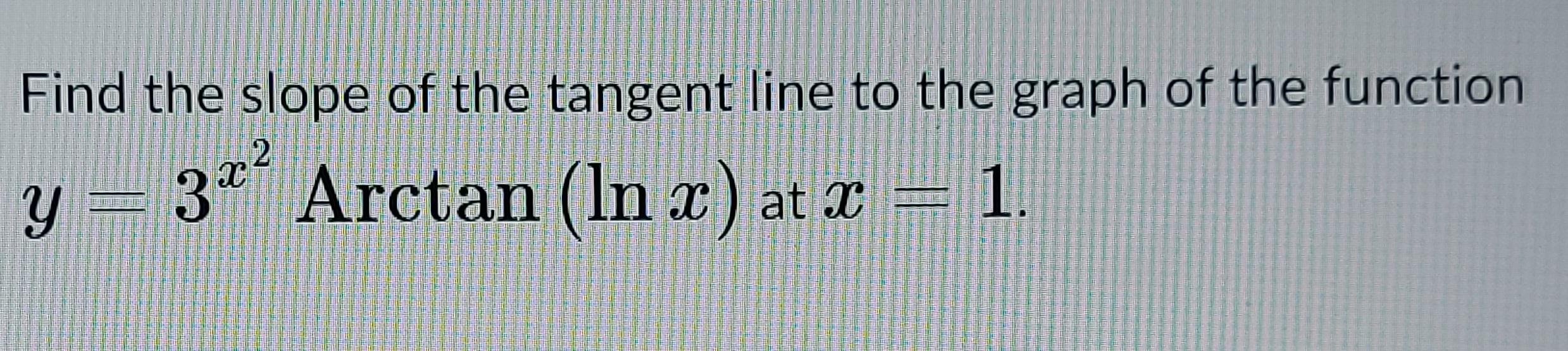Solved Find the slope of the tangent line to the graph of | Chegg.com