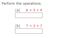 Solved Perform the operations. | Chegg.com