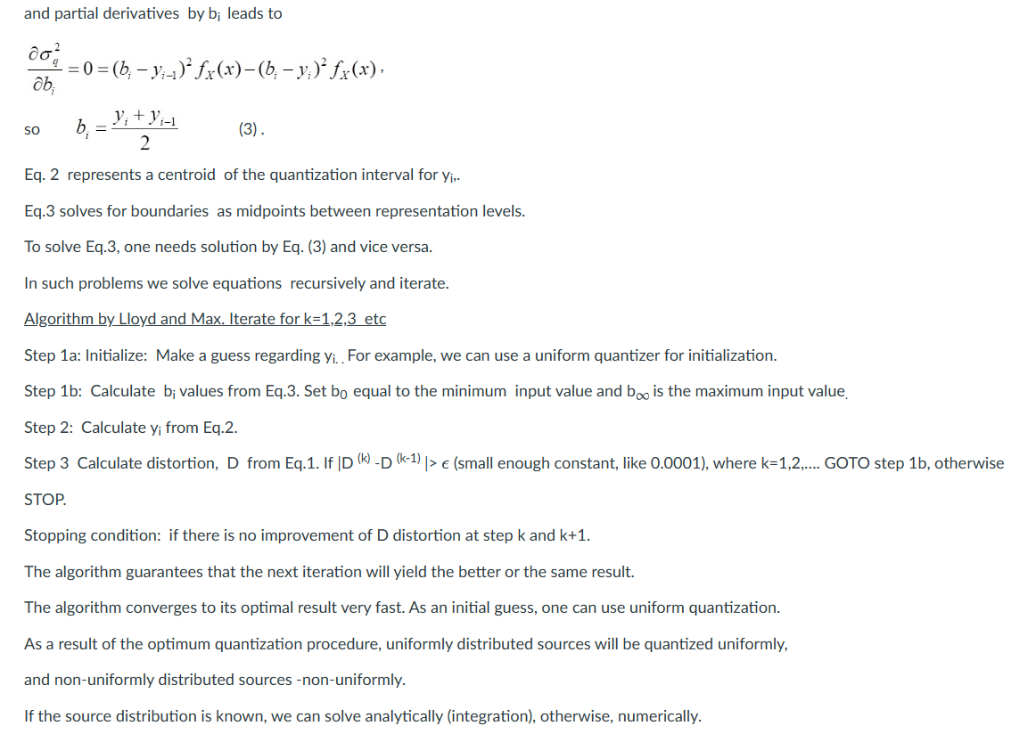 Solved Problem: Design an optimum Lloyd-Max quantizer. Let | Chegg.com