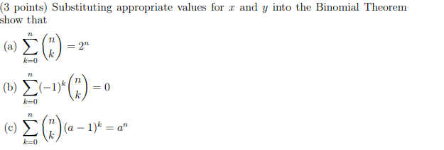 Solved (3 points) Substituting appropriate values for r and | Chegg.com Solved (3 points) Substituting appropriate values for r and | Chegg.com