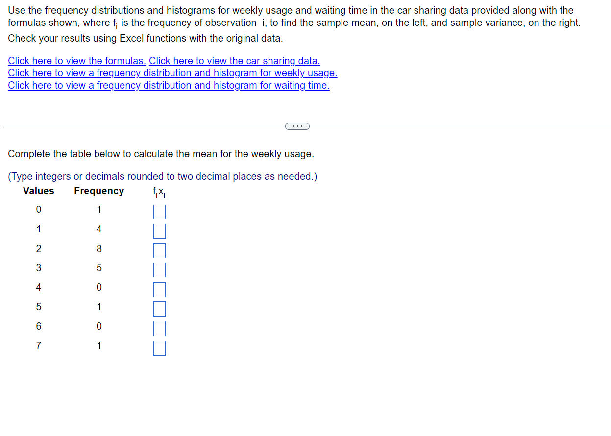 Solved Use the frequency distributions and histograms for | Chegg.com