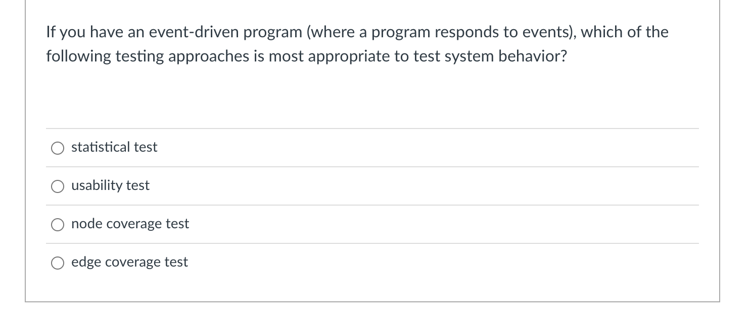 Solved If you have an event-driven program (where a program | Chegg.com