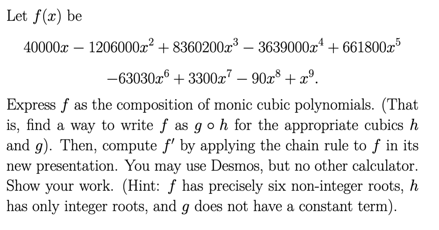 Solved Let f(x) be | Chegg.com