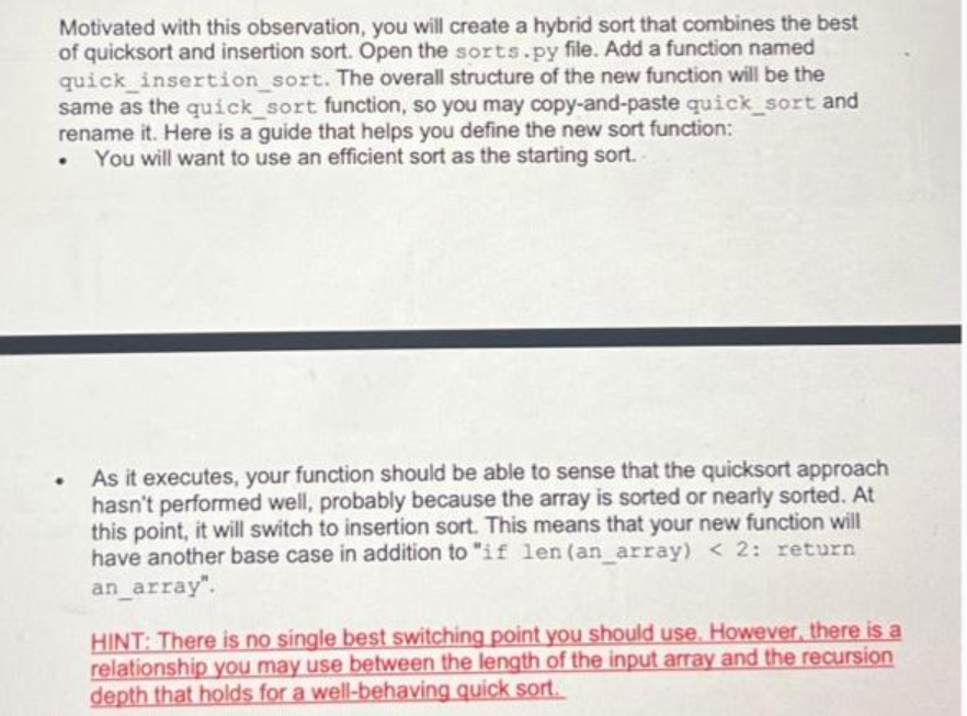 Solved Motivated with this observation, you will create a | Chegg.com
