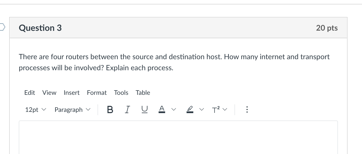Solved There are four routers between the source and | Chegg.com