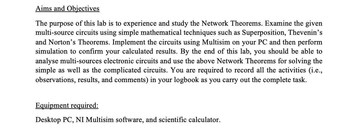 Solved Aims and Objectives The purpose of this lab is to | Chegg.com