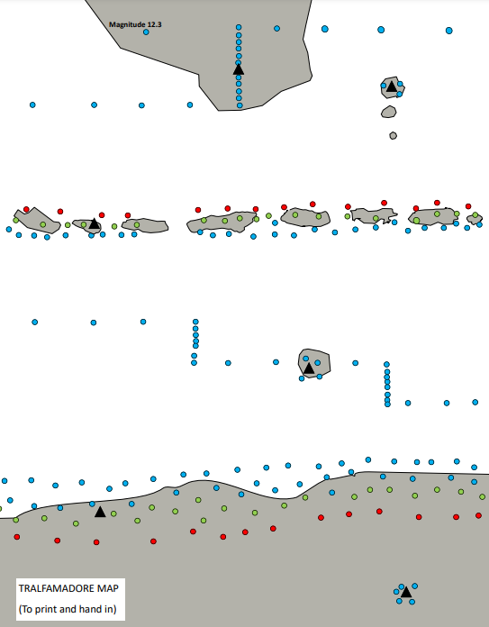 Solved Draw the following on the mapcTRALFAMADORE MAP | Chegg.com