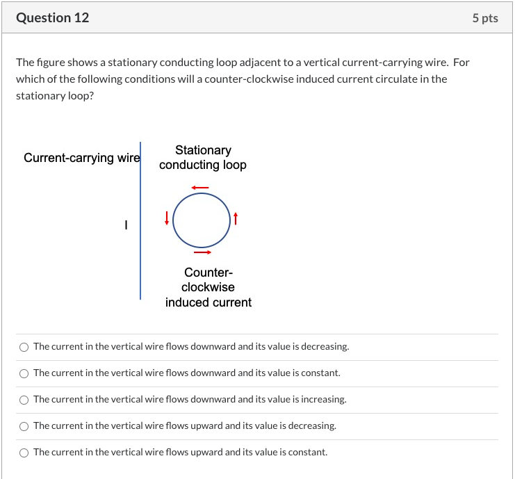 Solved Question 12 5 pts The figure shows a stationary | Chegg.com