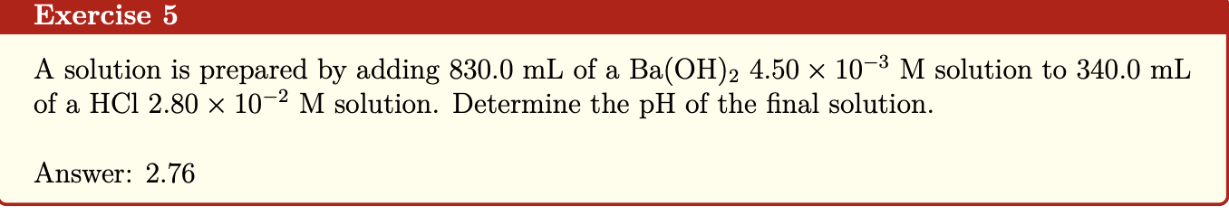 Solved A solution is prepared by adding 830.0 mL of a | Chegg.com