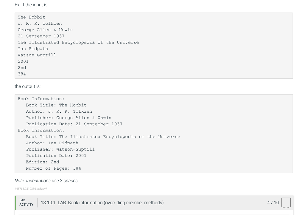 Solved Given a Book base class, define a derived class | Chegg.com