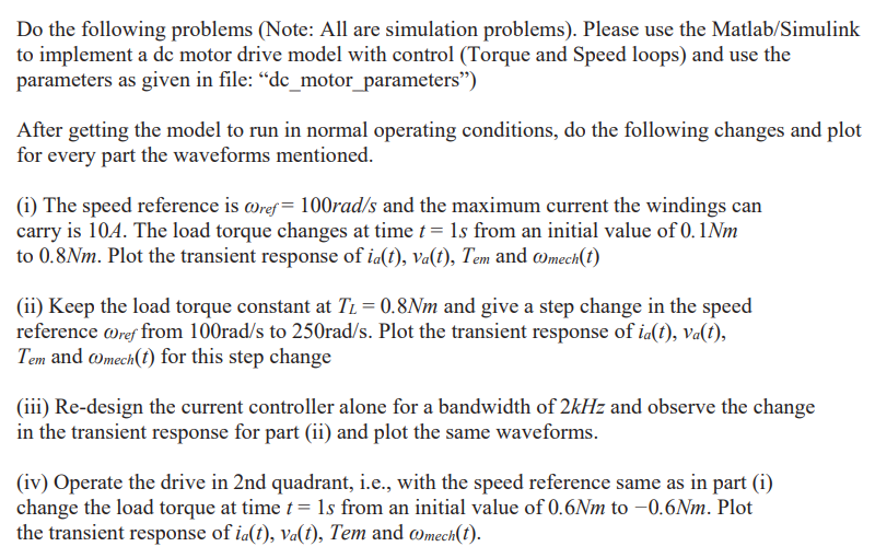 Do the following problems (Note: All are simulation | Chegg.com
