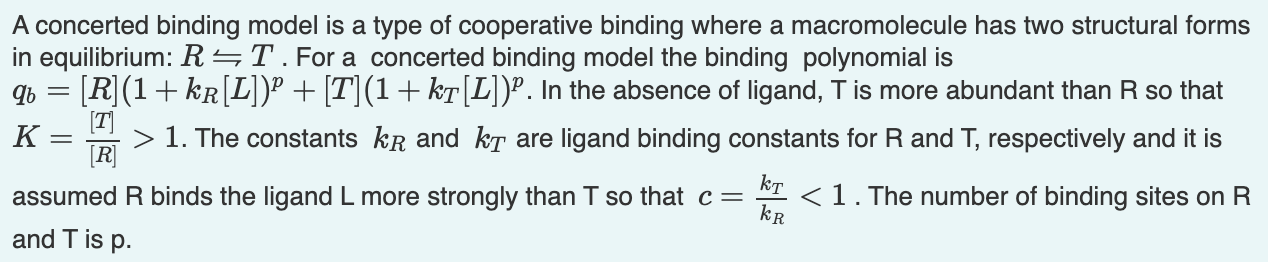 Solved A Concerted Binding Model Is A Type Of Cooperative