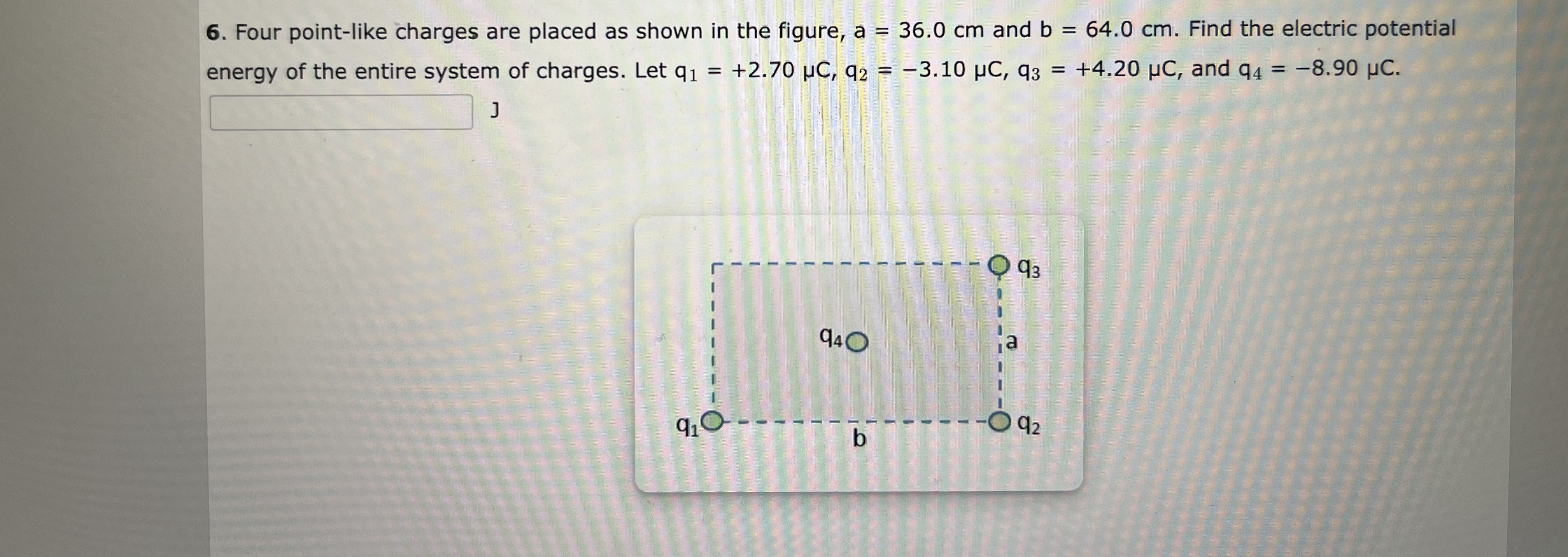 Solved Four point-like charges are placed as shown in the | Chegg.com