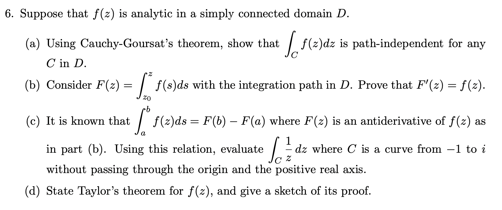 Suppose that f(z) is analytic in a simply connected | Chegg.com
