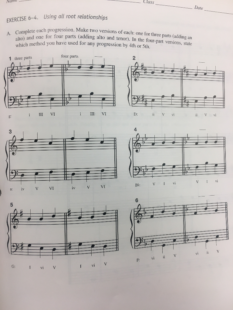 Name Class Date EXERCISE 6-4. Using all root | Chegg.com