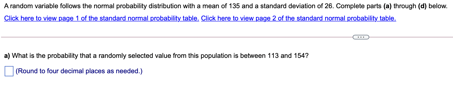 Solved A random variable follows the normal probability | Chegg.com