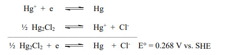 Solved Calomel electrode consists of Hg (l) | Hg2Cl2(s) | | Chegg.com