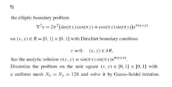 the elliptic boundary problem | Chegg.com