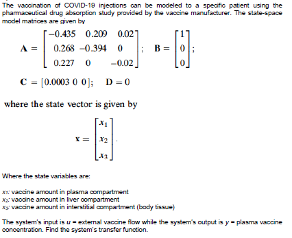 Solved The vaccination of COVID-19 injections can be modeled | Chegg.com