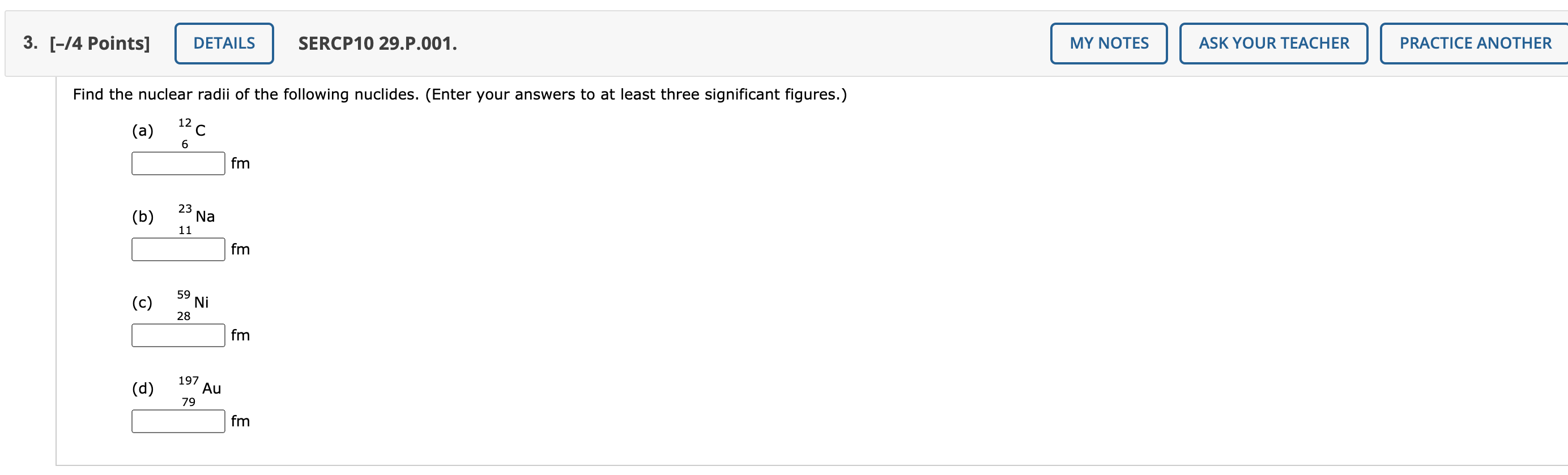 Solved 3 [ 14 Points] Details Sercp10 29 P 001 My Notes