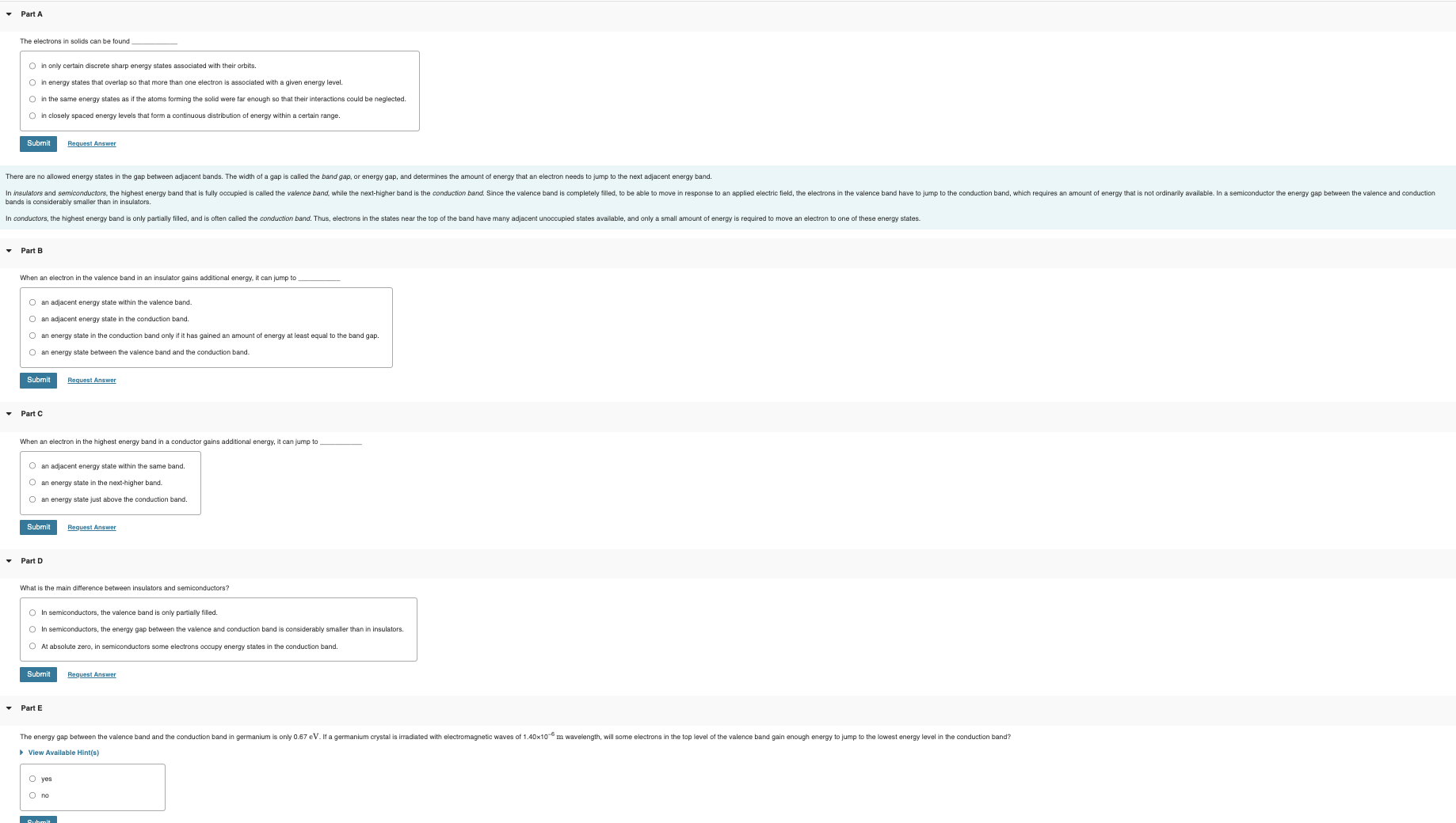 Solved in only certain discrete sharp energy states | Chegg.com