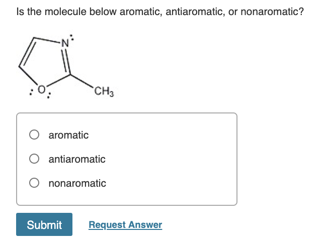 Solved Classify the compound below as aromatic, | Chegg.com