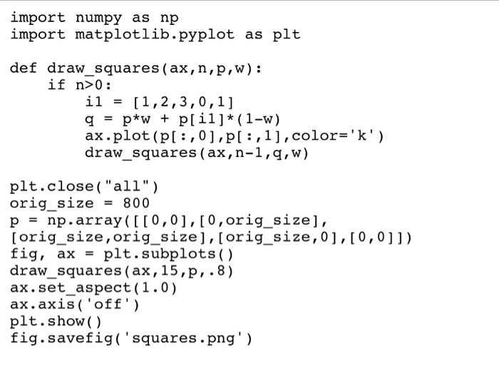 Solved Please comment what each line is doing. | Chegg.com