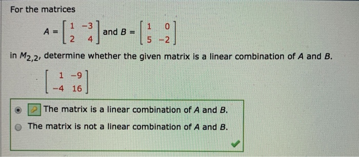 Solved For the matrices 1 3 and B- 2 4 L 5 2 in M2,2, | Chegg.com