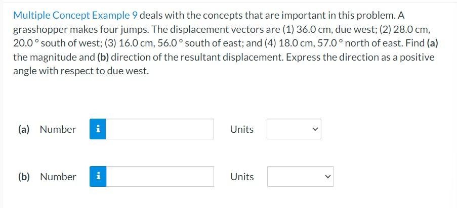 Solved Multiple Concept Example 9 deals with the concepts | Chegg.com