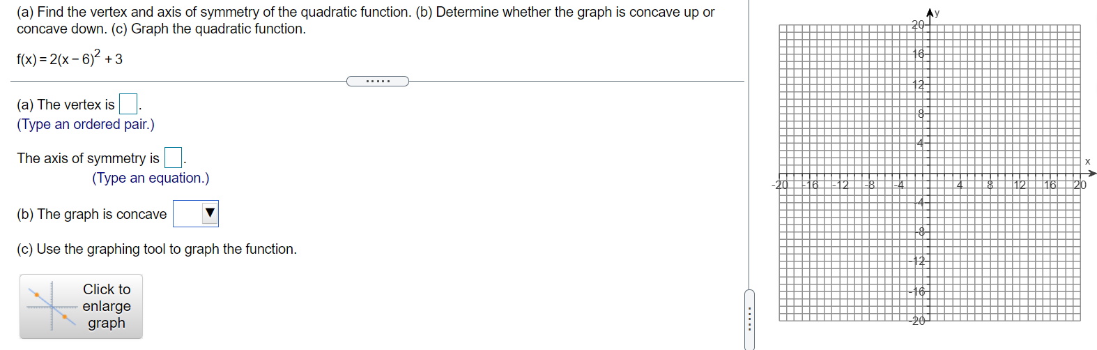 Solved AY 20 (a) Find the vertex and axis of symmetry of the | Chegg.com