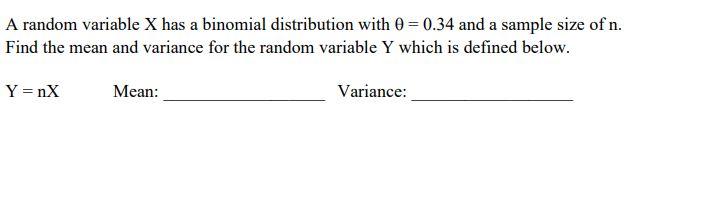 Solved A random variable X has a binomial distribution with | Chegg.com