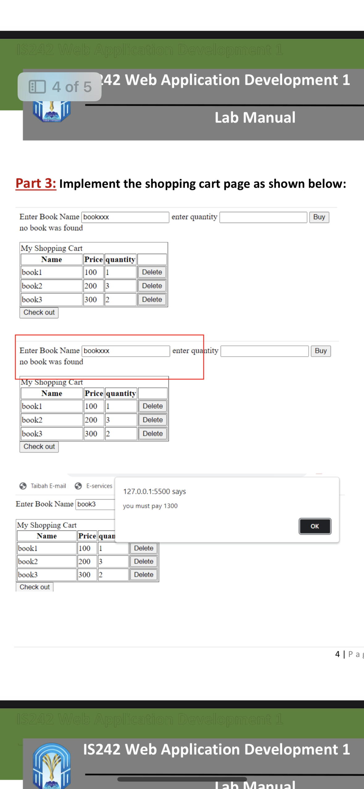 Solved Part 1: Implement the catalog page as shown below: - | Chegg.com