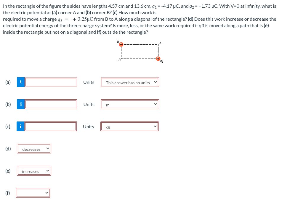 Solved In the rectangle of the figure the sides have lengths | Chegg.com
