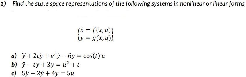 Solved !!!!!!!!Please solve in detail. See the 3rd order | Chegg.com