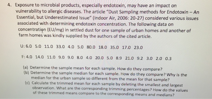 Solved 1 Using Data From Exercise 4 From Hw1 A Determine 