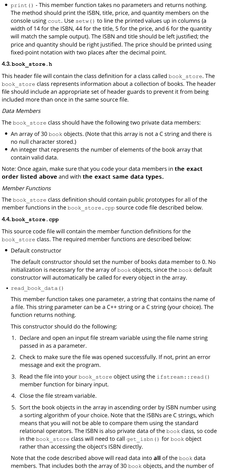 Solved Assignment 5 In this assignment, you will write a | Chegg.com